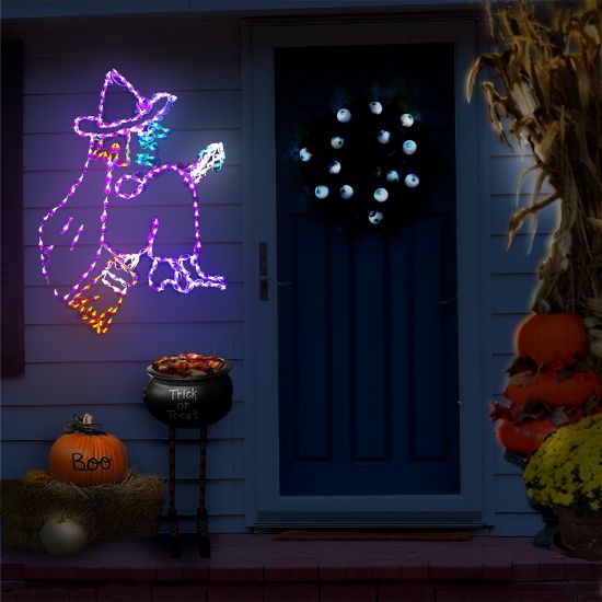 Holidynamics - Halloween LED Flying Witch 46"